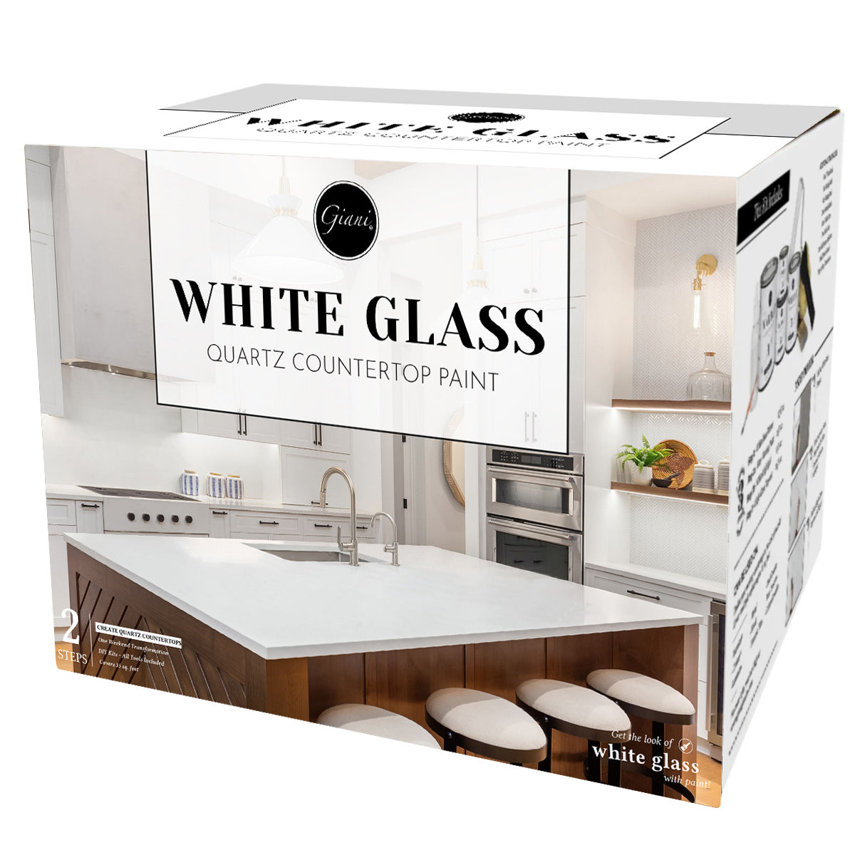 Giani White Glass Countertop Paint Kit – Giani Inc.