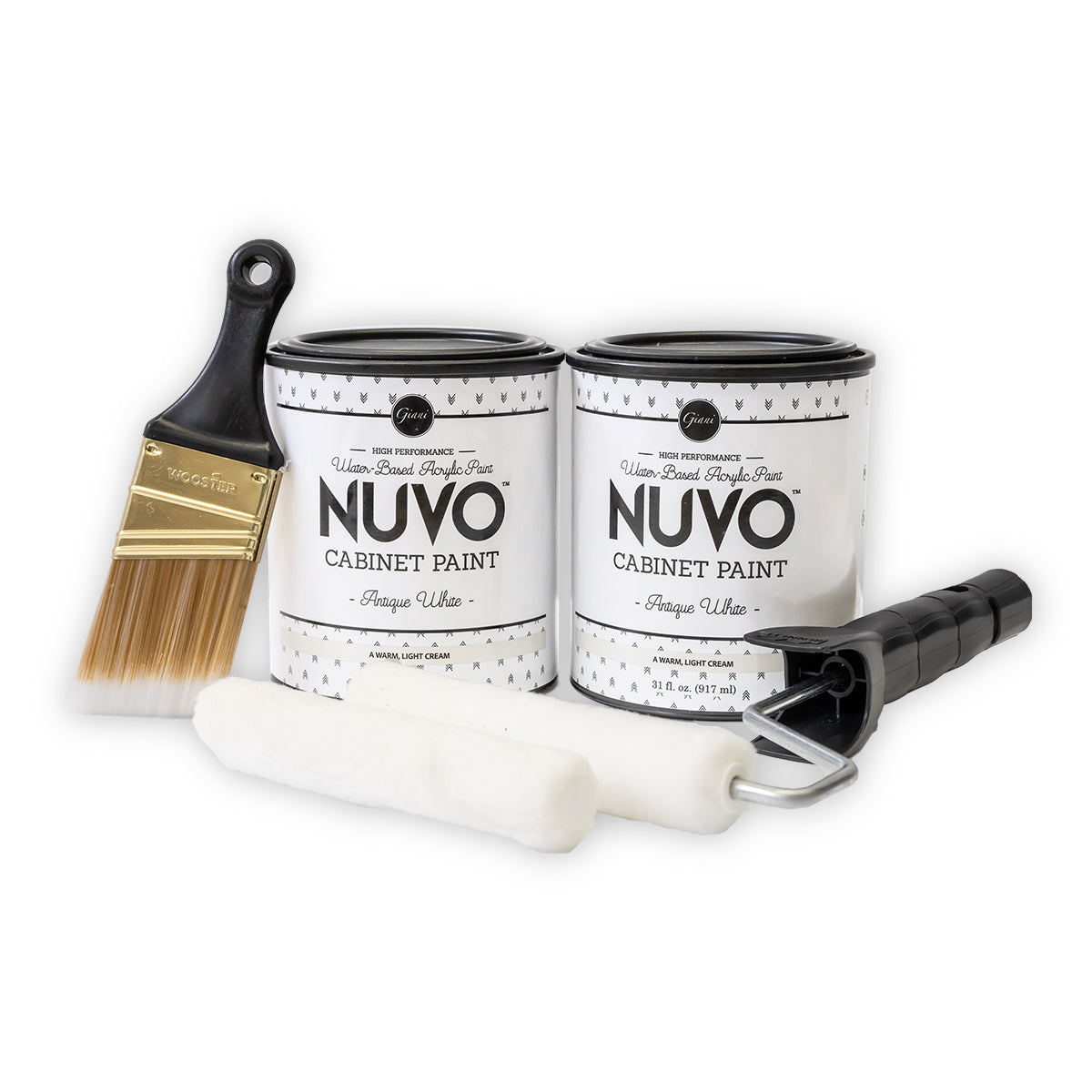 Nuvo Antique White Cabinet Paint Kit – Giani Inc.